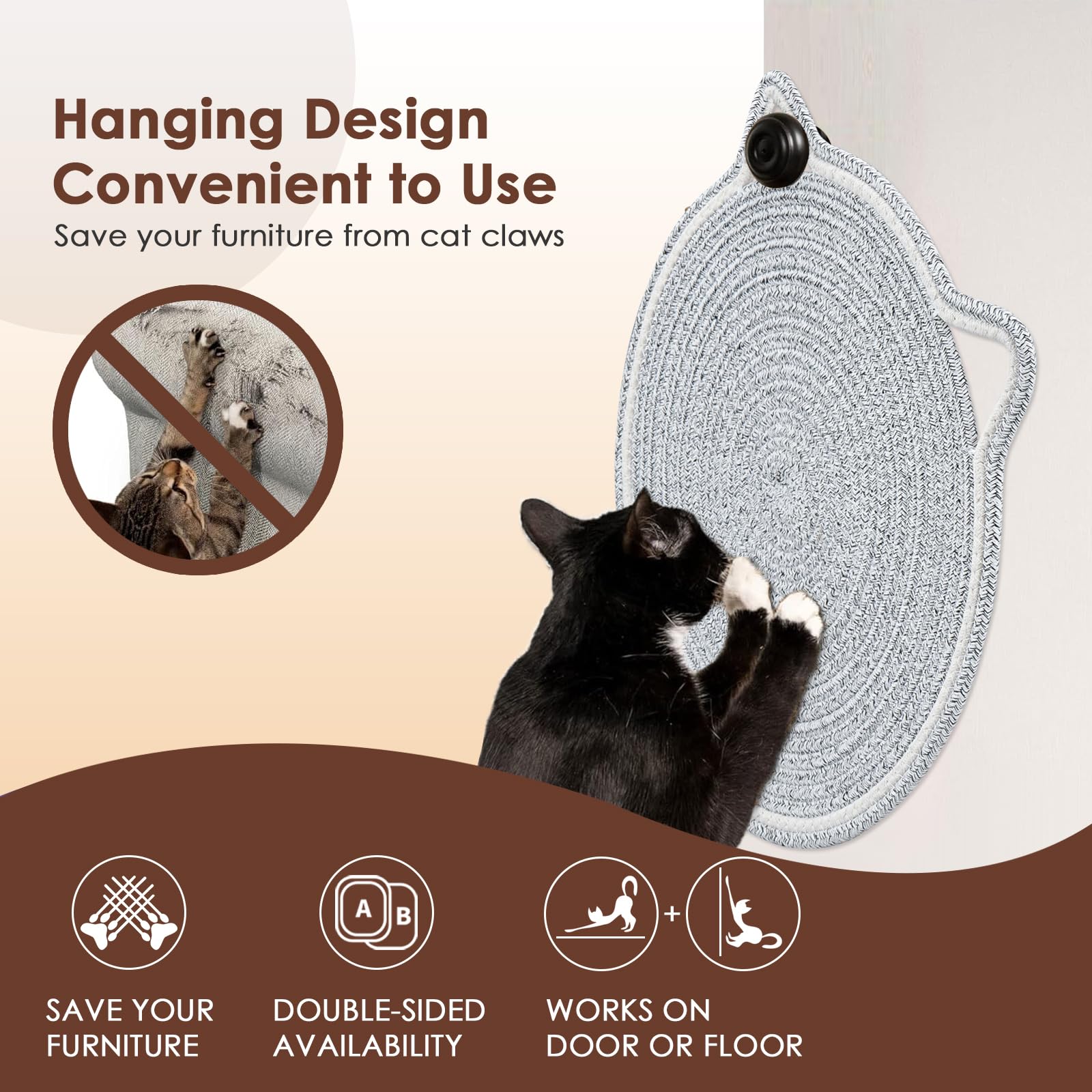 Natural Cotton Rope Cat Scratching Posts