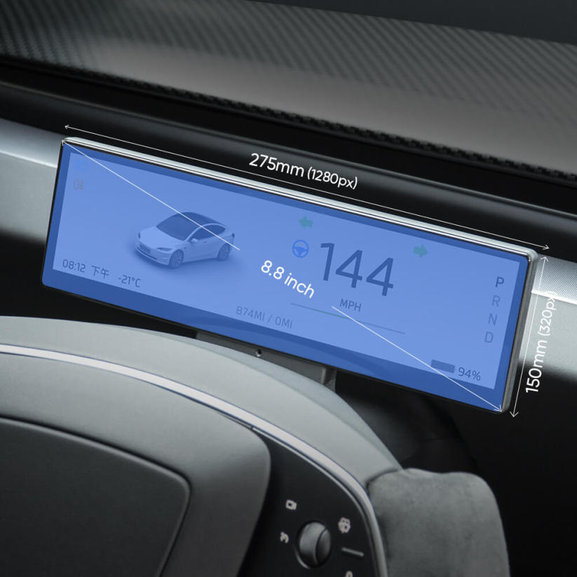 Model 3/Y/Model 3 Highland 8.8-inch Speedometer Instrument Cluster ...