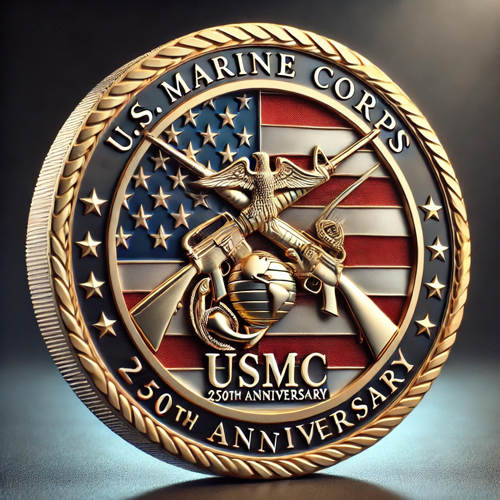 250th Anniversary U.S. Marine Corps Commemorative Coin