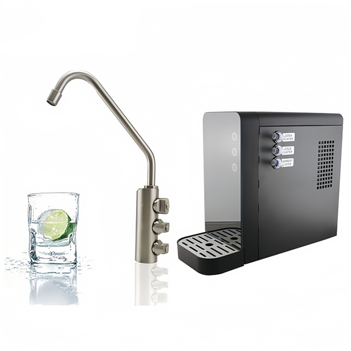 under sink Carbonated Soda Maker sparkling water dispenser with 3 way ...