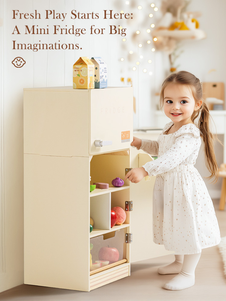 Robud Wooden Play Kitchen, Dollhouse, Play Tool, Baby Walker for Kids
