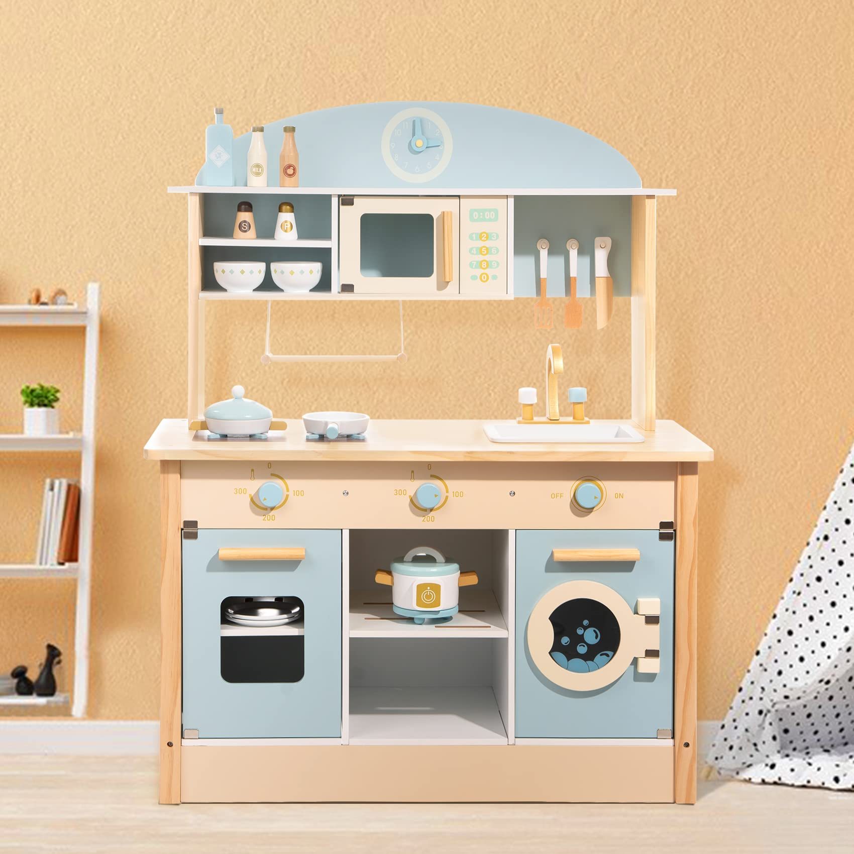 ROBUD Wooden Dream Play Kitchen for Toddlers