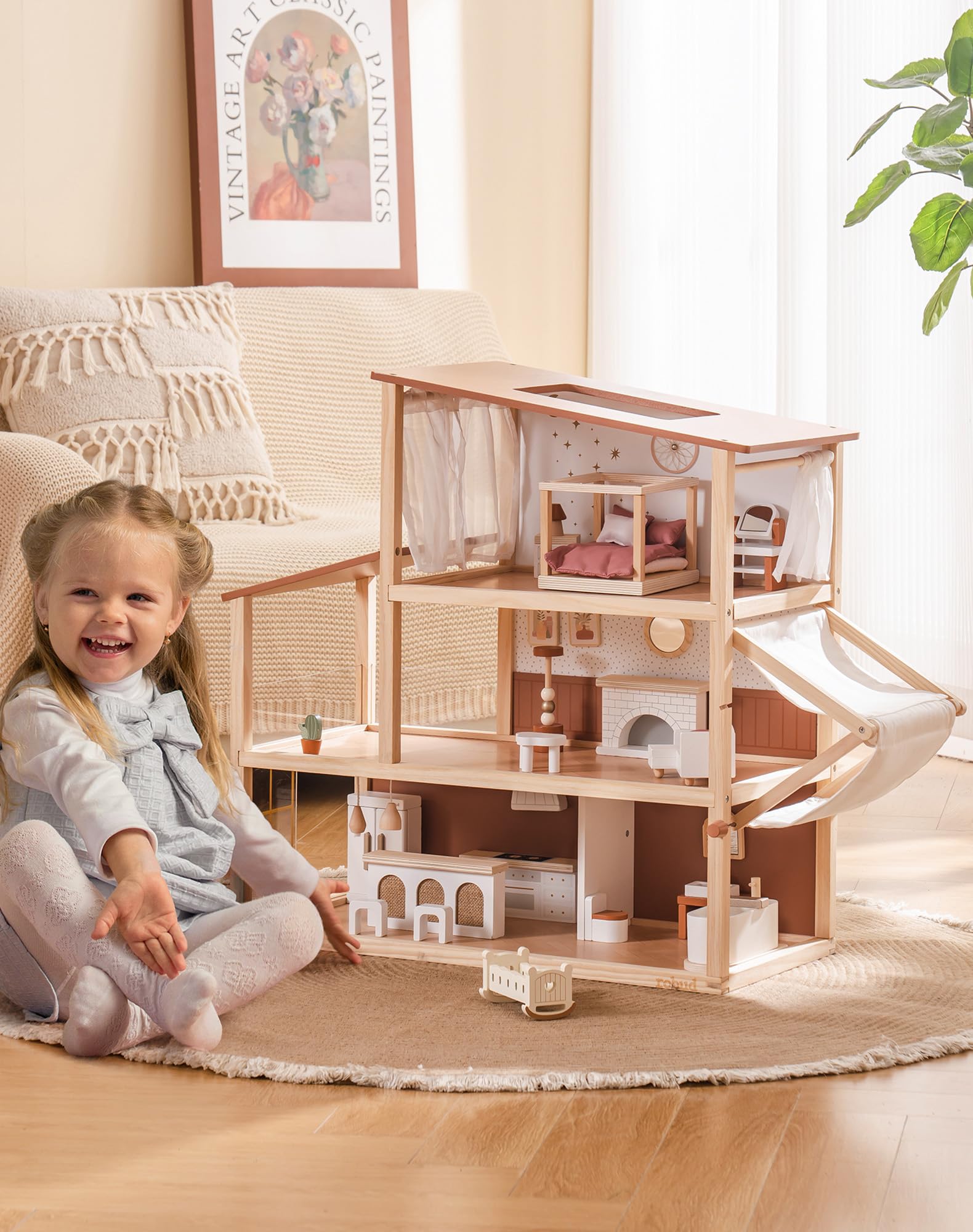 Robud Wooden Toys | Play kitchens | Dollhouses | Wooden Play Tools
