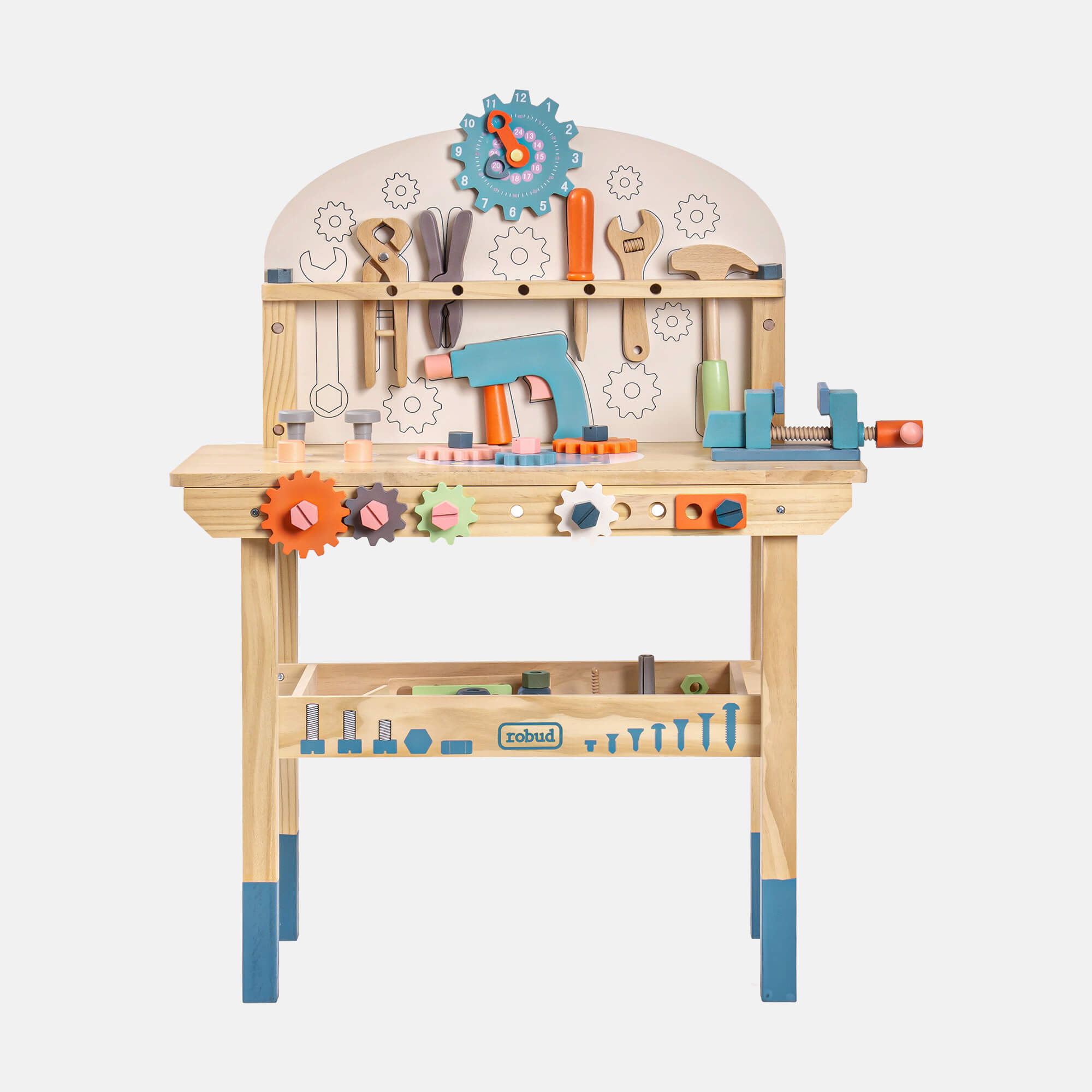 Robud Kids Wooden Workbench Tool Set – Build & Play