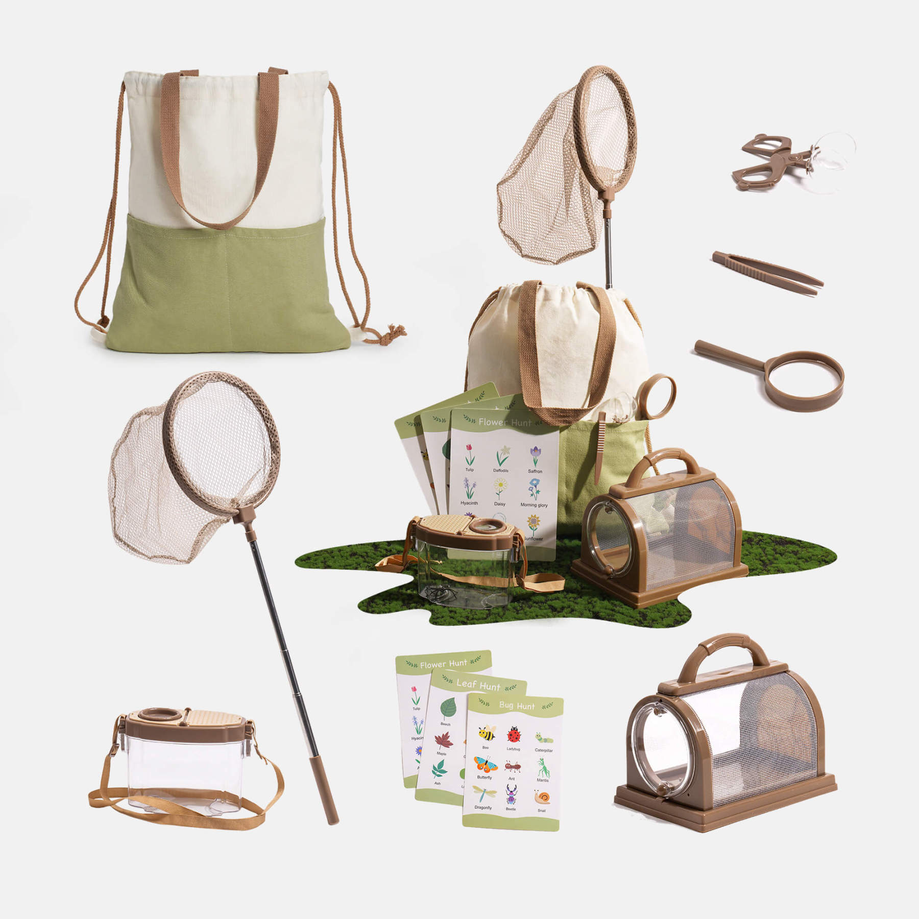 ROBUD Outdoor Exploration Set, Kids Explorer Kit, Bug Catcher Kit for ...