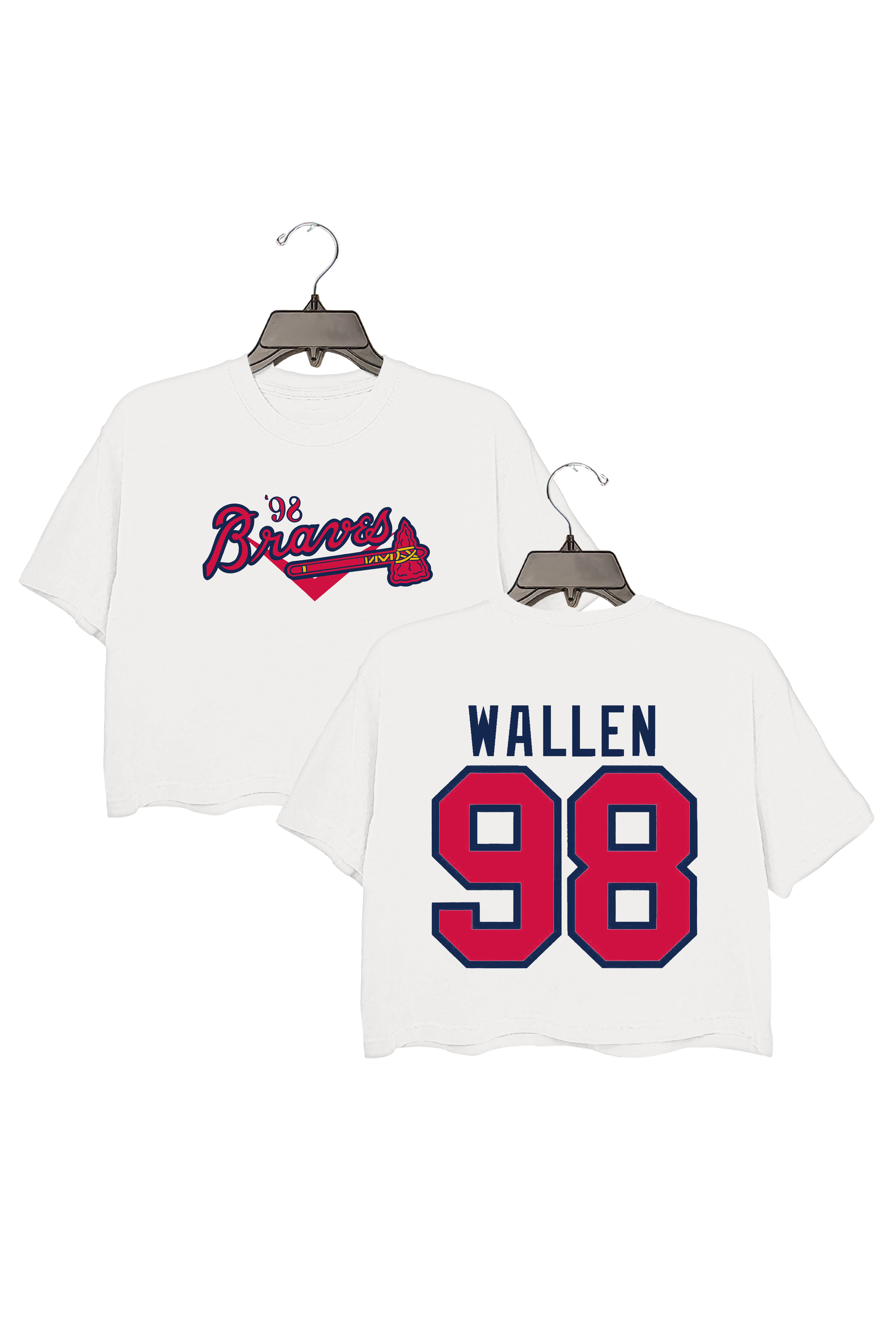 98 Braves Song -Morgan Wallen Crop Top For Women