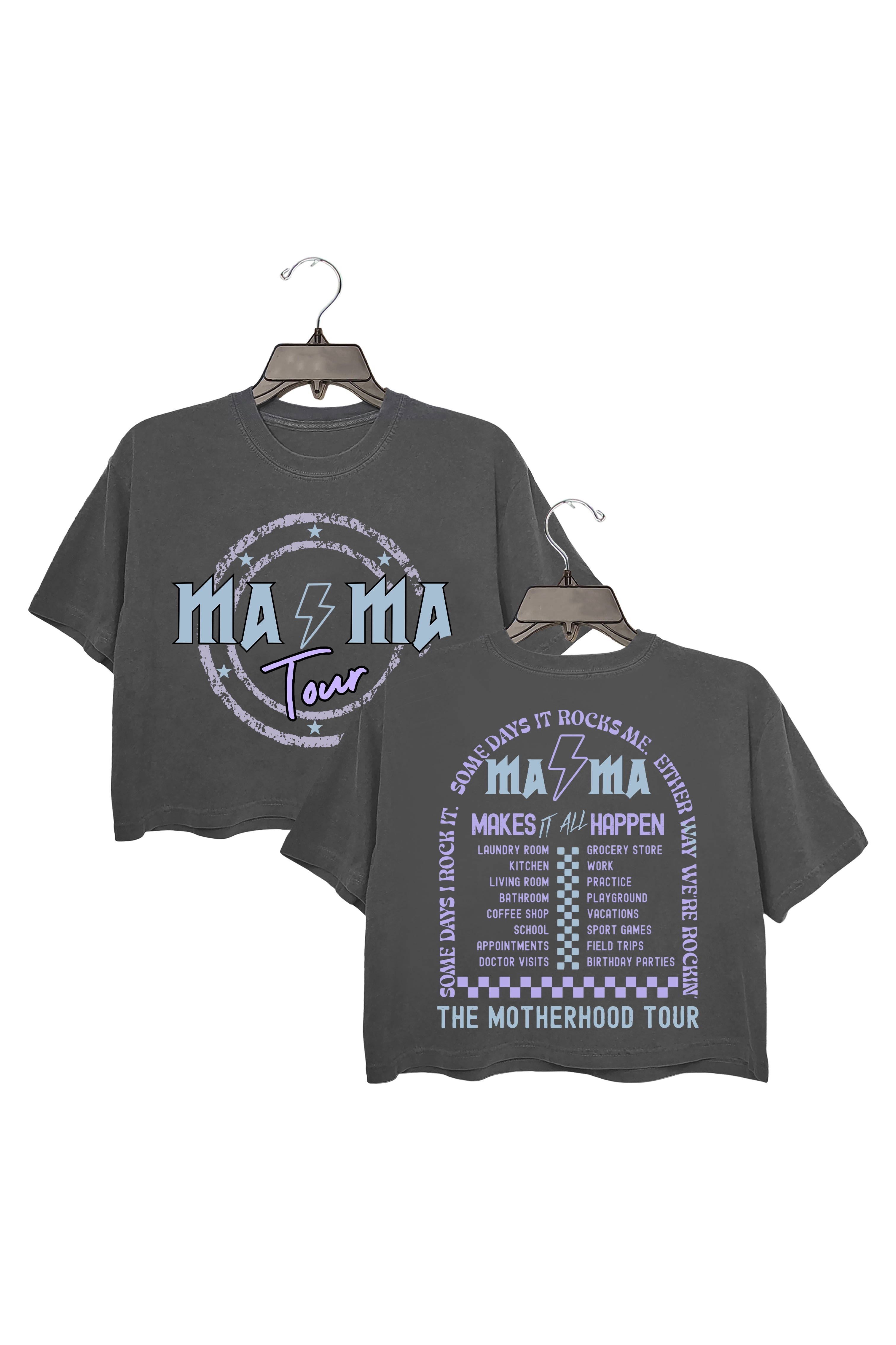 Mama Rock Tour Crop Top For Women