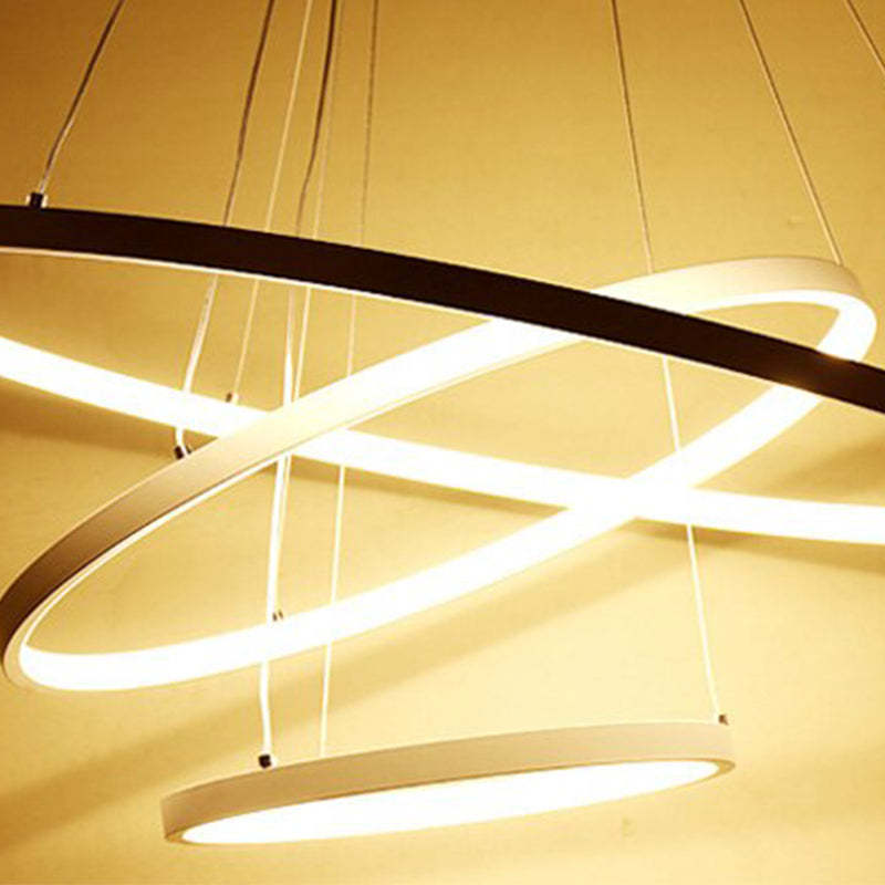 Modern LED Rings Hanging Lamp Remote Control | Lightzey