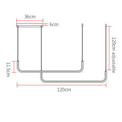 Minimalist LED Liner Pendant Light For Dining Room | Lightzey