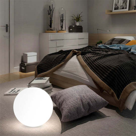 LED Neon Colour Sphere Shape PVC Floor Lamp Remote Control | Lightzey