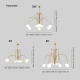 Avi Pendant Light 3 Color, 6/8 Heads | Lightzey