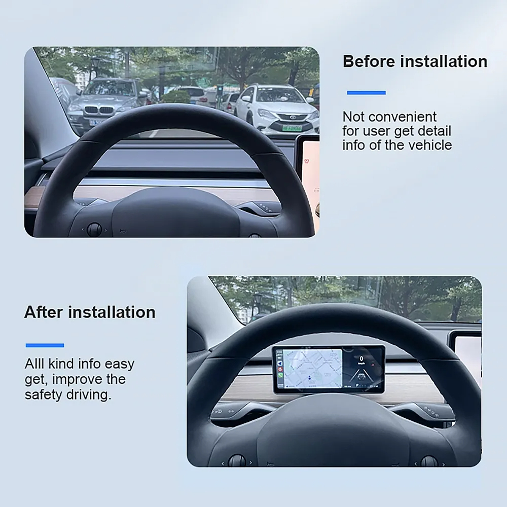 Model 3/Y 9''inch Carplay Center Console Dashboard Touch Screen – TESGOD