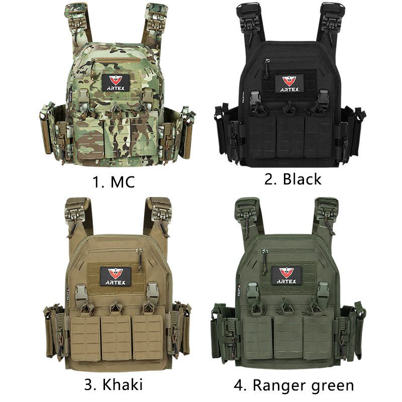 New combat vest 6094 quick detachable light laser cut tactical vest ...