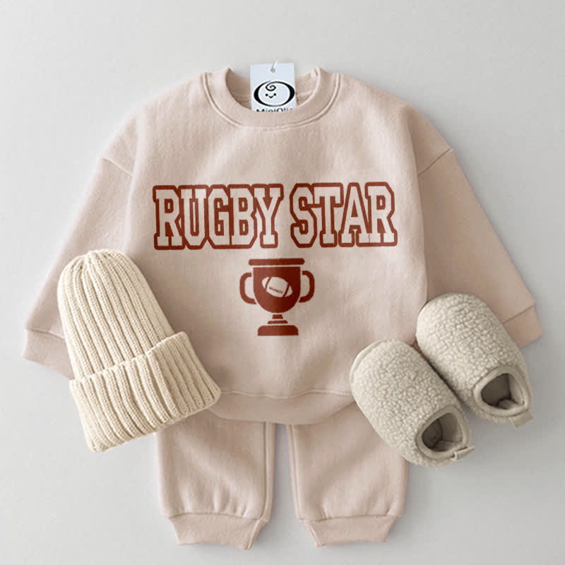 RUGBY STAR Baby Trophy Apricot Set – MiniOlie UK