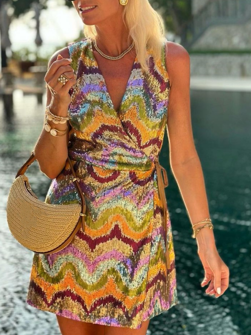 Color Holiday Mini Dress – desigmore