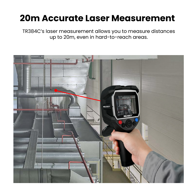 TR384C Thermal Imaging Camera with Laser Measure & GPS – Mileseey Tools