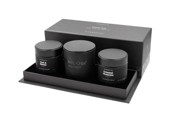 Velvet Oud Luxury Loose Tea Candle Set | AVANTCHA™ Tea