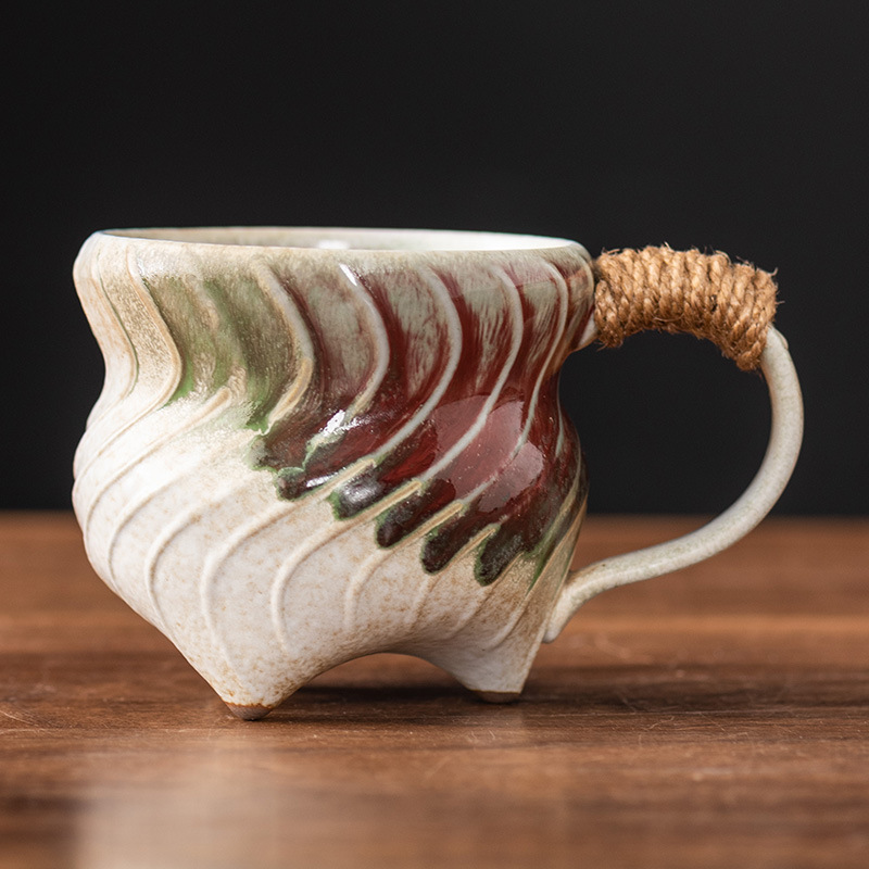 Threaded rope coffee cup