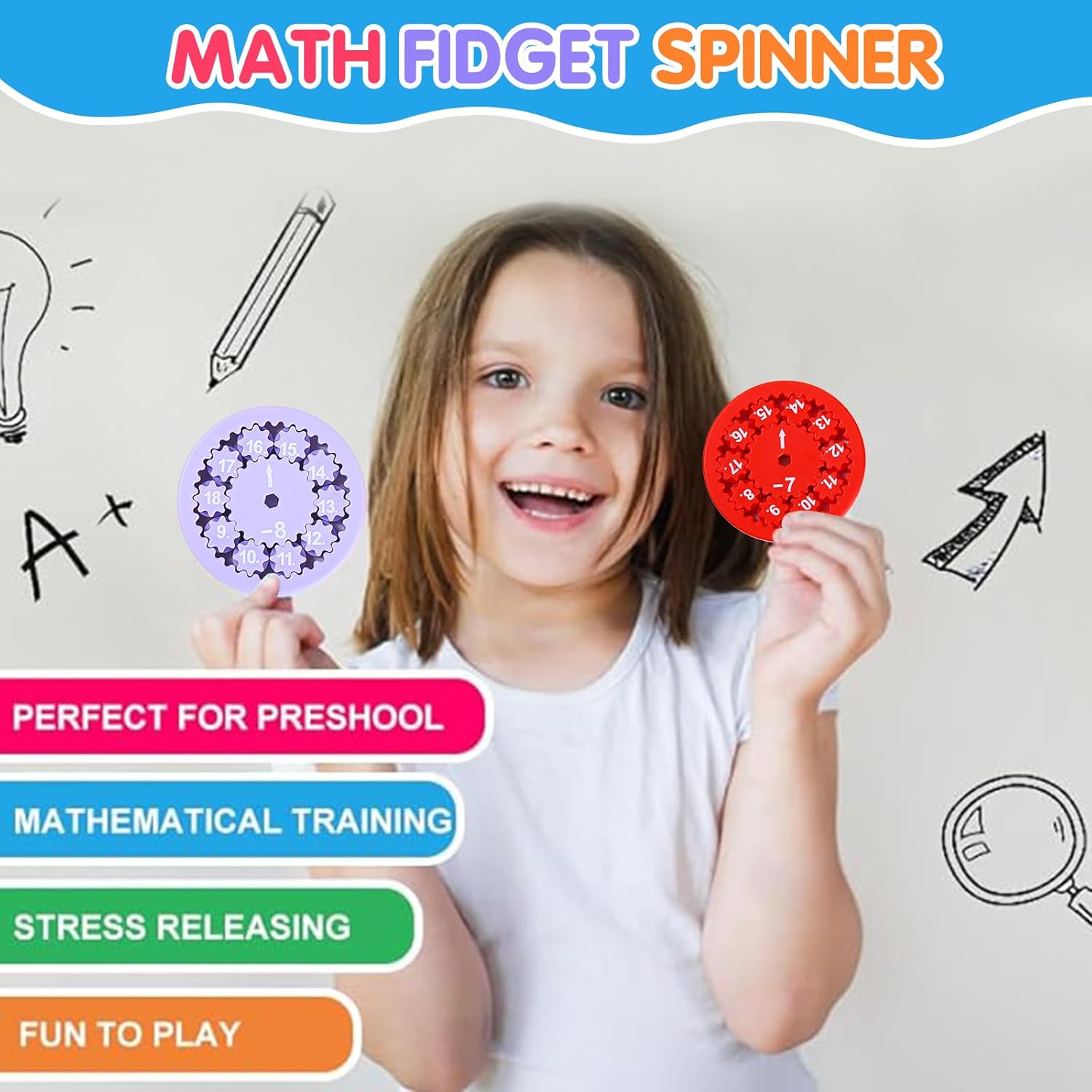 2024 New Math Fidget Spinners