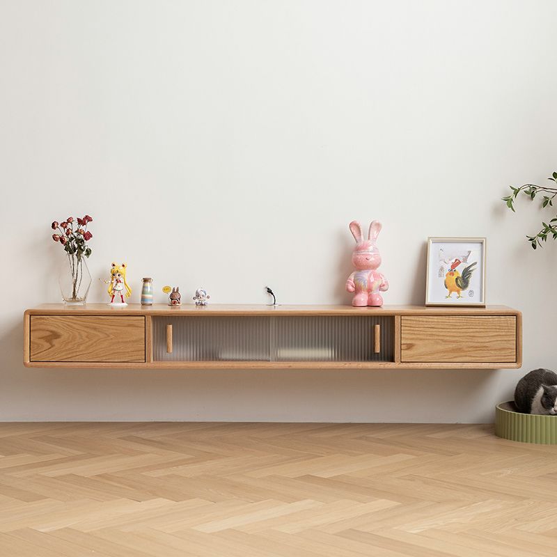 6 Scandinavian Style Natural Coloured Oak Floating TV Cabinet with 2 Hometvstand All Rights Reserved