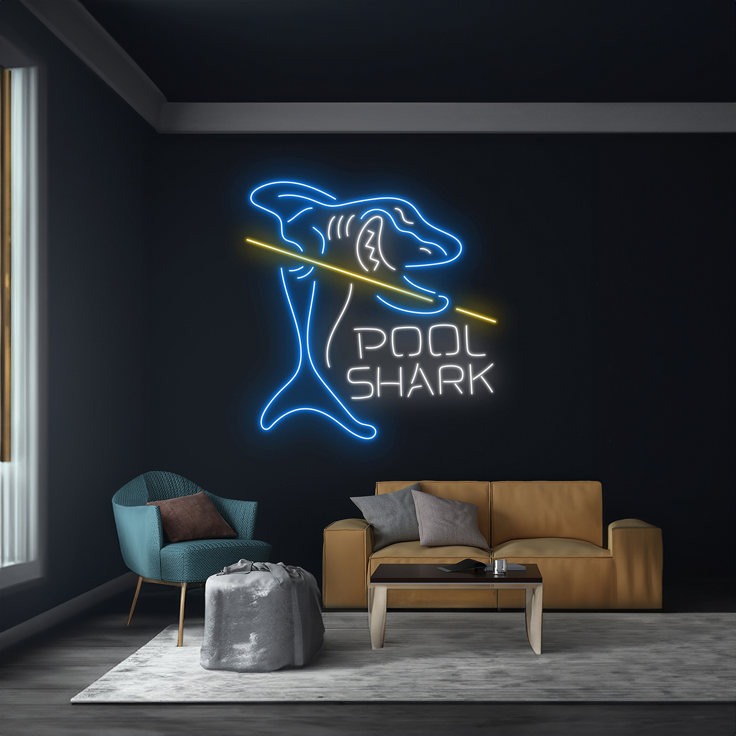 Pool Shark Neon Sign – SHINENEON