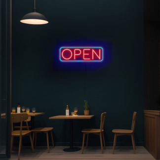 Red Neon Open Sign Red Led Signs – SHINENEON