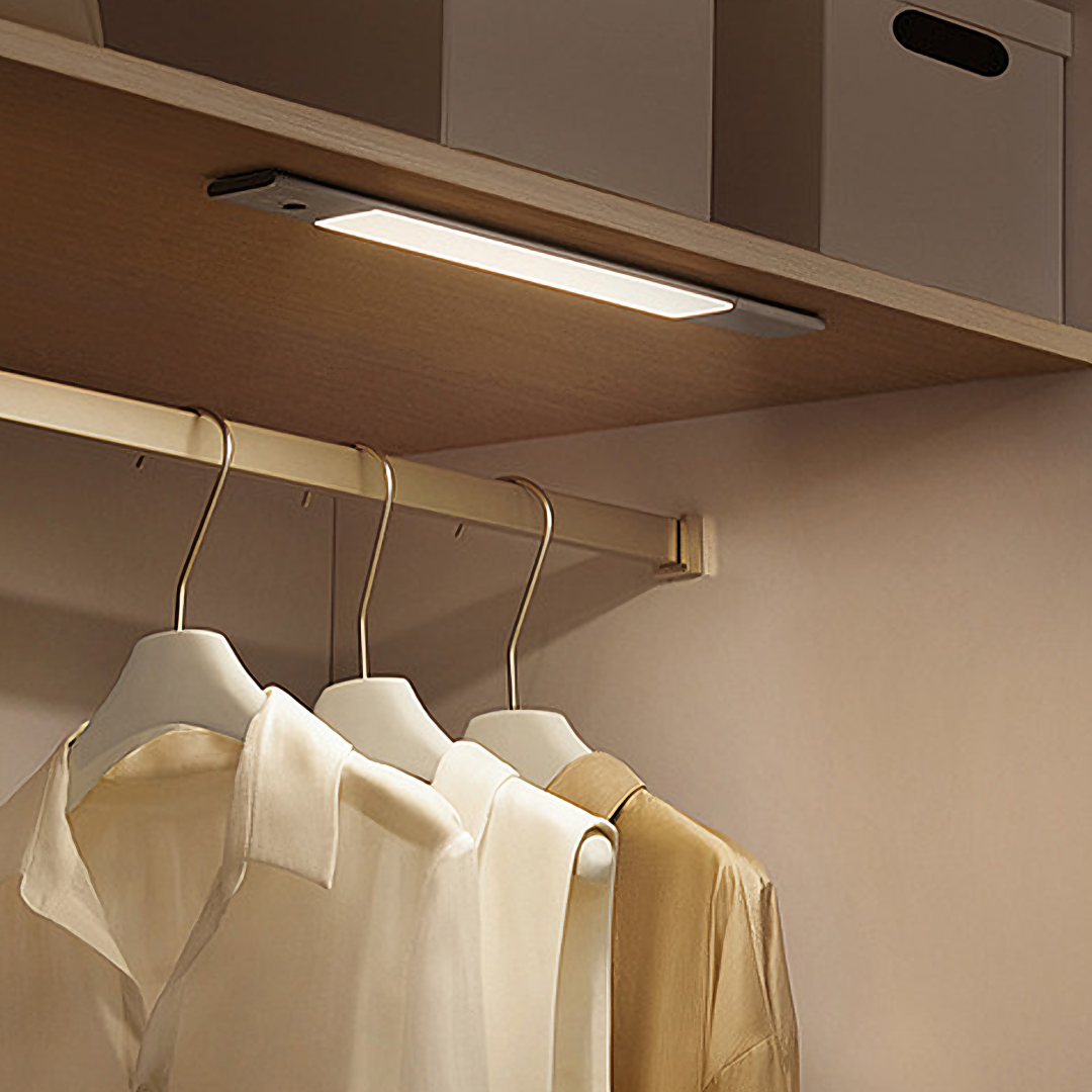 Rectangular Custom Closet Rod – Drill-Free Installation, Smooth & Quie