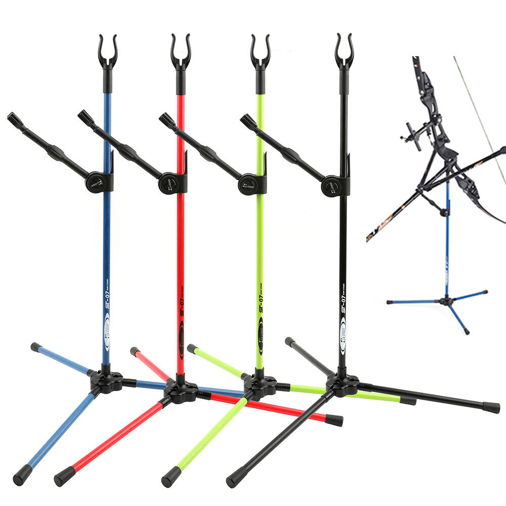 Recurve Bow Stand Fiberglass Rubber Portable Bow Holder