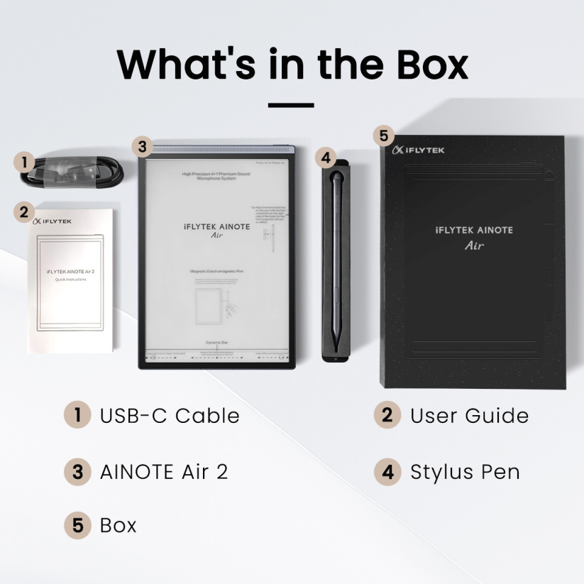 iFLYTEK AINOTE Air 2 - All in One Smart E Ink Digital Paper Tablet ...