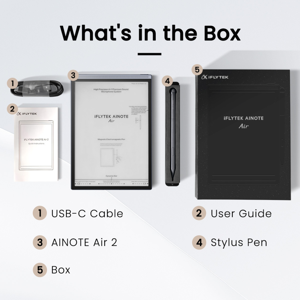 iFLYTEK AINOTE Air 2 - All in One Smart E Ink Digital Paper Tablet ...