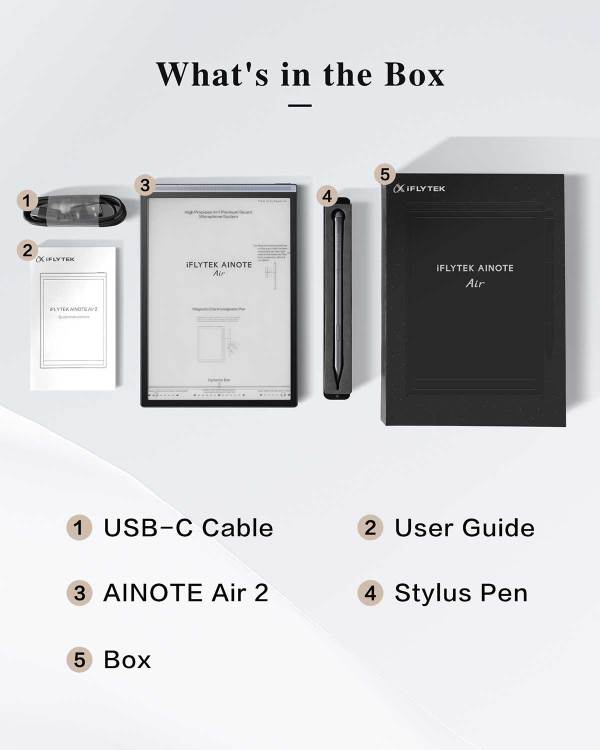 iFLYTEK AINOTE Air 2 - All in One Smart E Ink Digital Paper Tablet ...