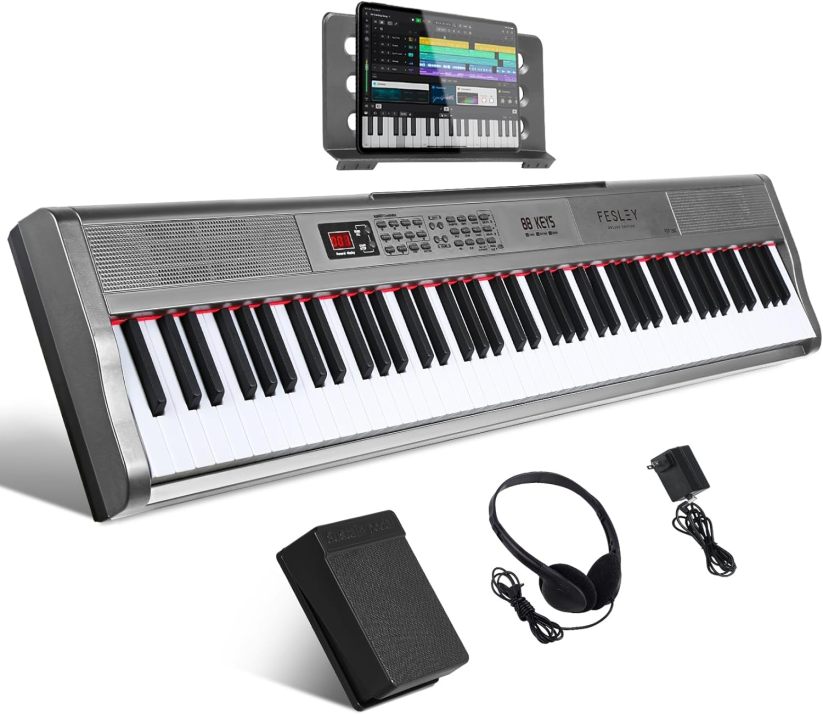 Fesley FEP160 Bluetooth Piano Keyboard 88 Keys – Fesleymusic
