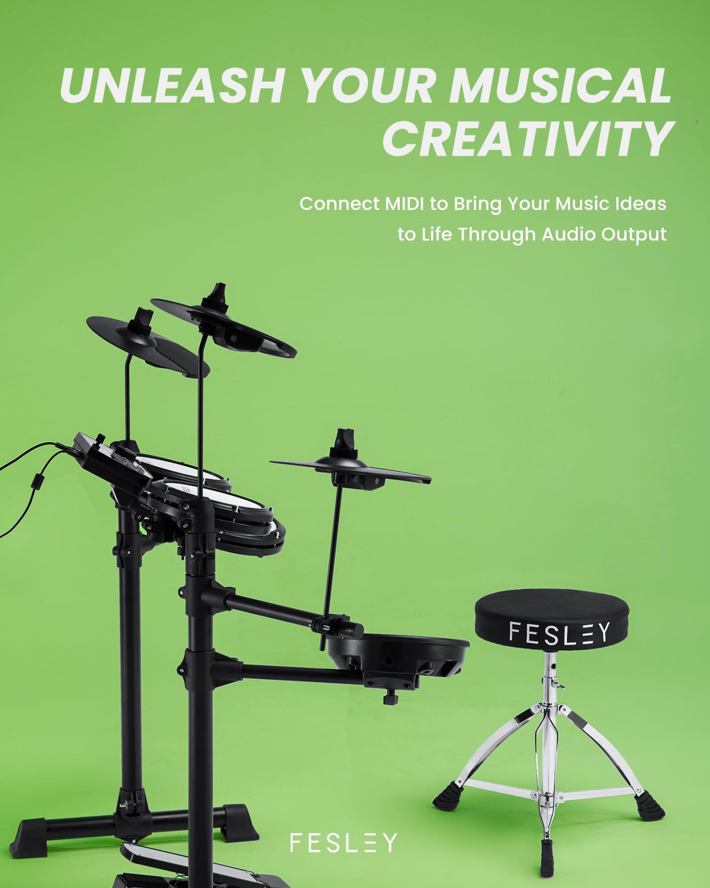 Fesley FED150W Electric Drum Set – Fesleymusic