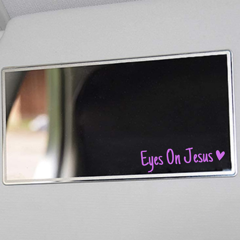 Eyes On Jesus Mirror Decal – Essfuly