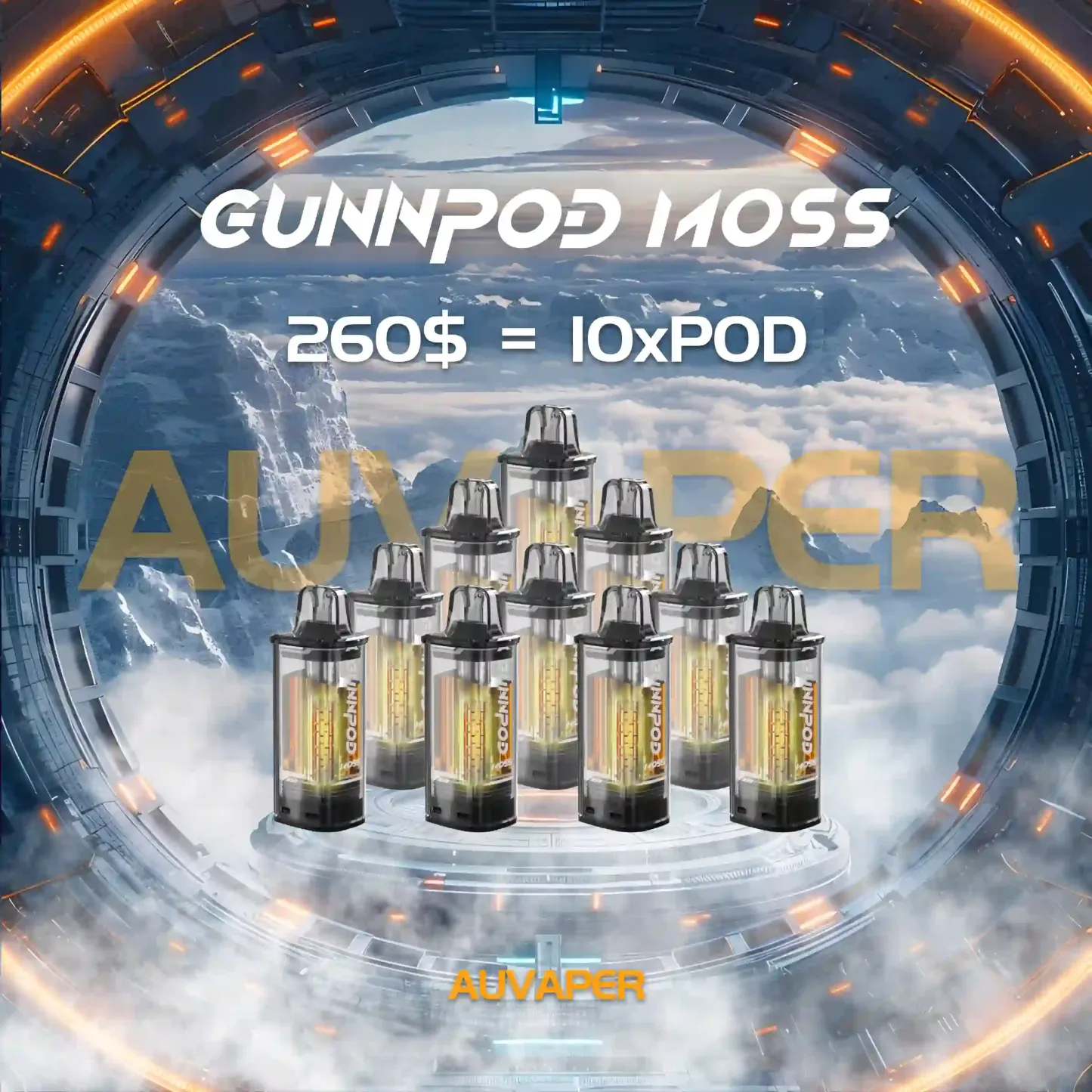 GUNNPOD MOSS Limited Edition Packages：10POD-AUVAPER