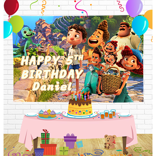 Luca Birthday Backdrop for Party Supplies Decorations – KBACKDROP
