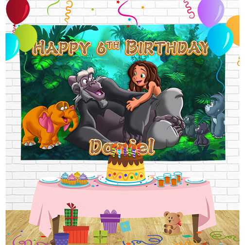 Tarzan Birthday Backdrop for Party Supplies Decorations – KBACKDROP