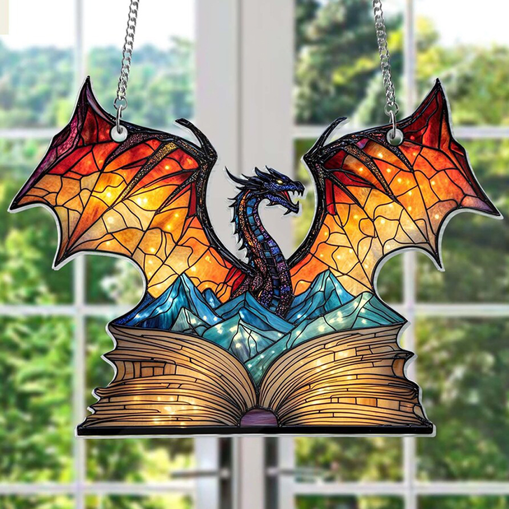 Dragon's Tale Suncatcher (8 inches)