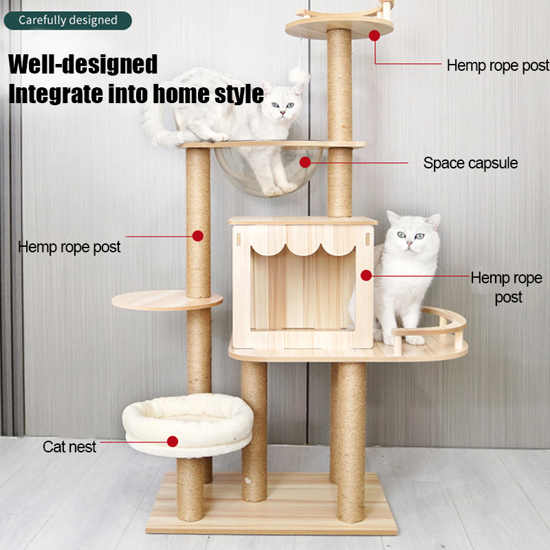 Wooden Cat Towers