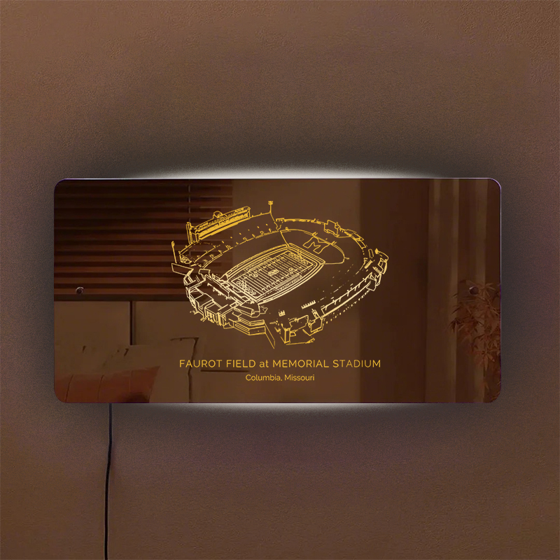 Faurot Field at Memorial Stadium Mirror Light-Gifts For Sports Lovers ...