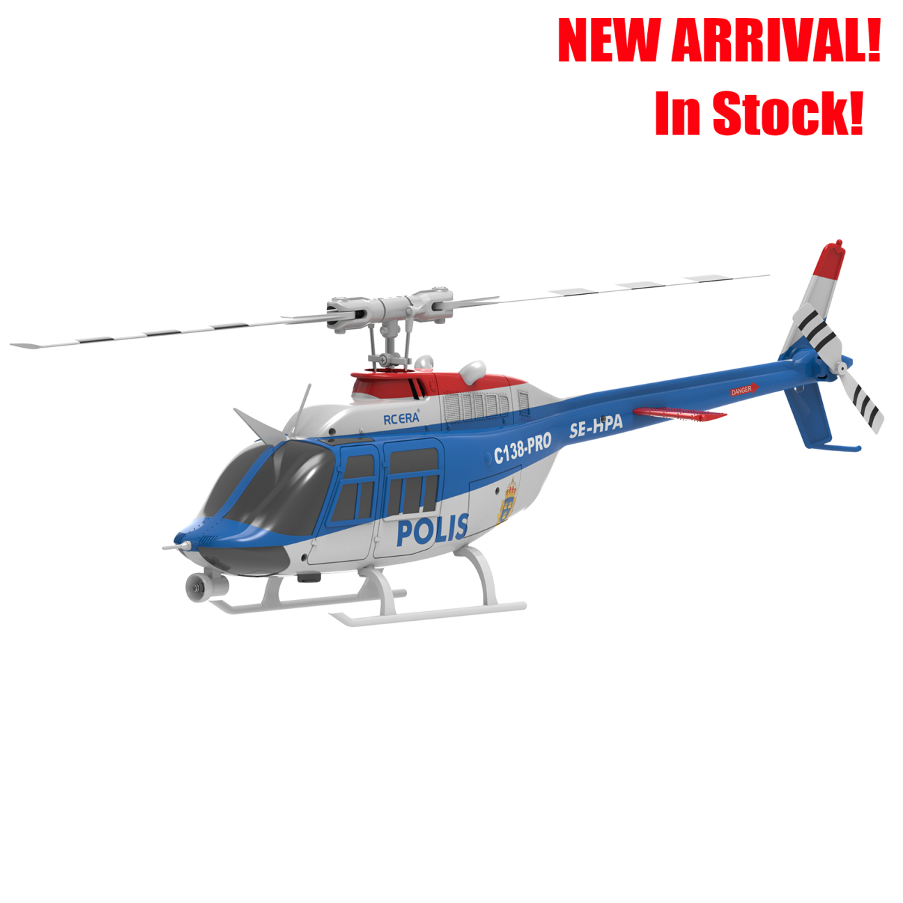 RC ERA C138 Pro Bell 206 Brushless Auto Stabilized Helicopter - RTF
