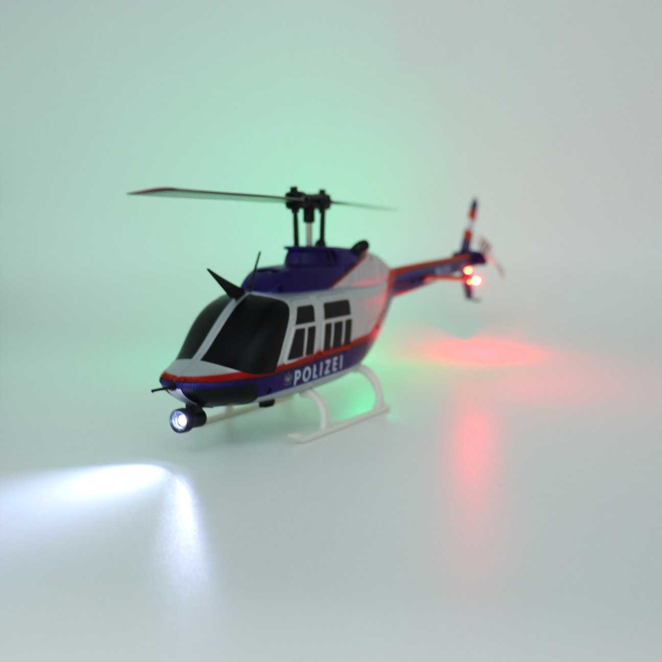 RC ERA C138 Bell 206 Police Livery Optical Flow Positioning Helicopter