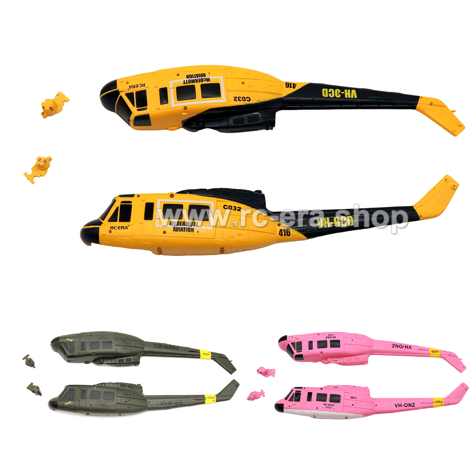 RC ERA C032 UH-1 Huey Helicopter Fuselage Set