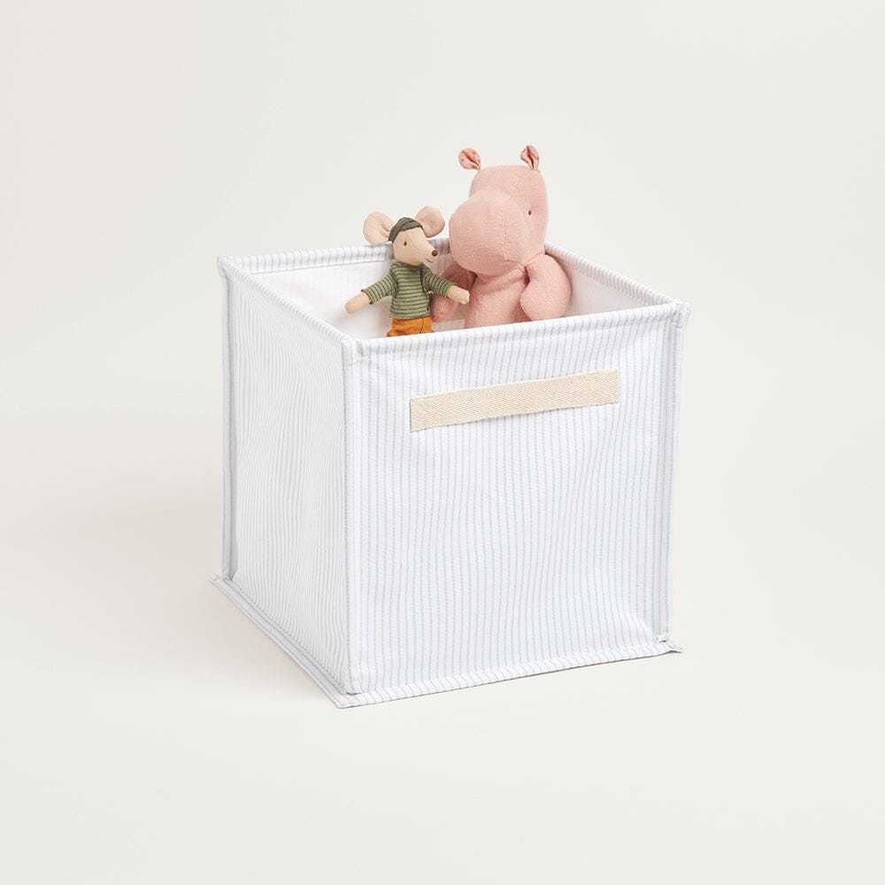 Canvas Storage Cube, Blue Stripe | Great Little Trading Company