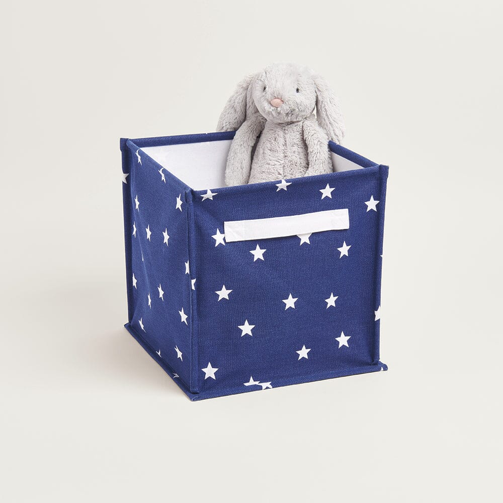 Canvas Storage Cube Navy Stardust