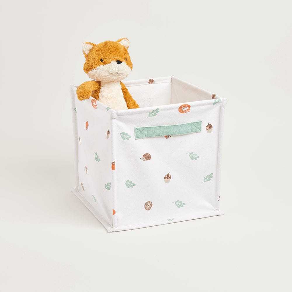 Woodland Themed Canvas Toy Storage Cube Box | Great Little Trading Company