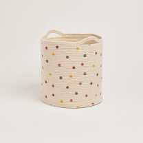 Woven Spotted Pastel Kid's Storage Boxes | Great Little Trading Company