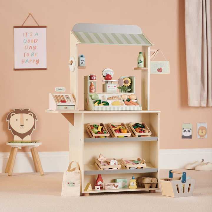 Wooden Play Food | Wooden Toy Food Set – Great Little Trading Company
