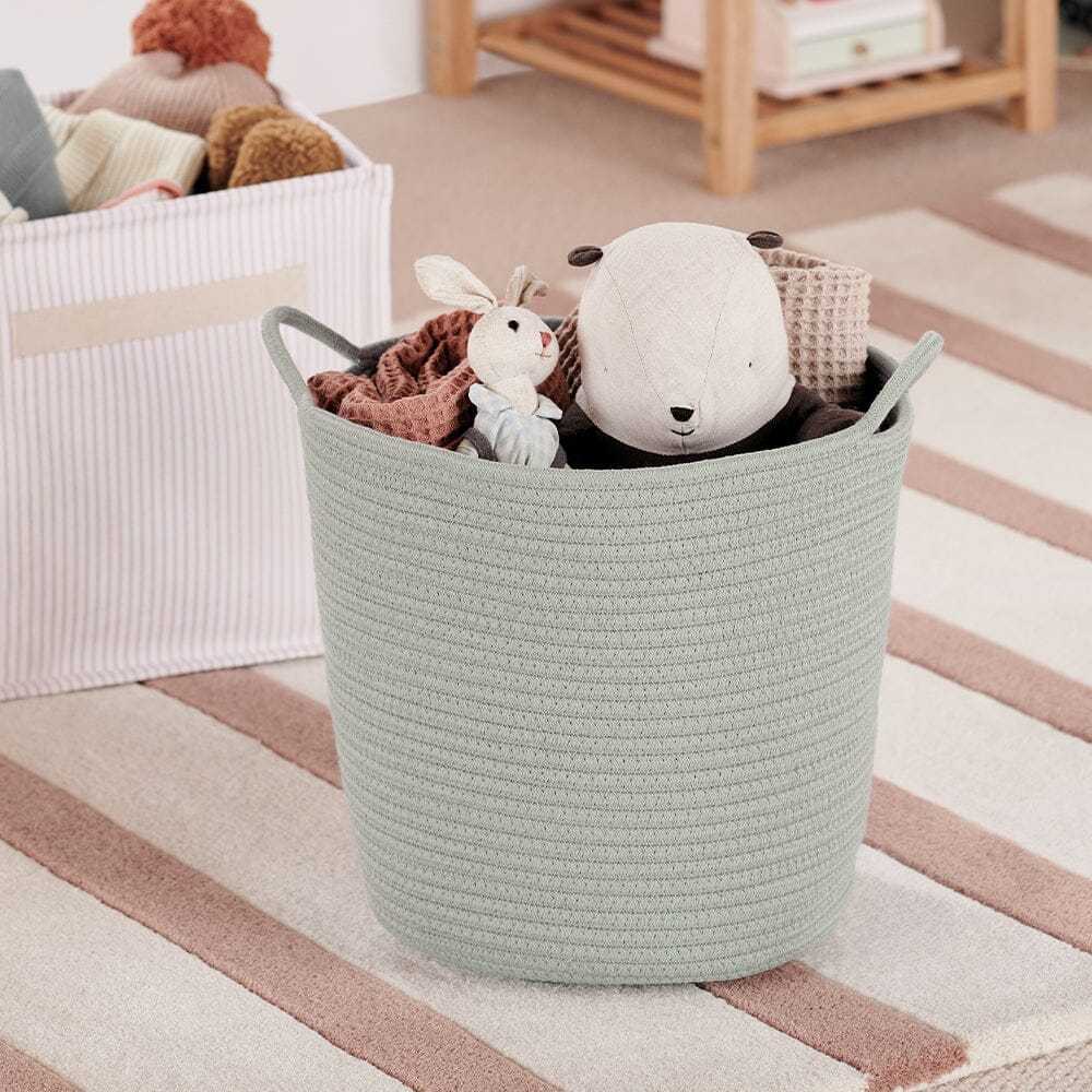 Rope Storage Basket Sage Green Great Little Trading Company