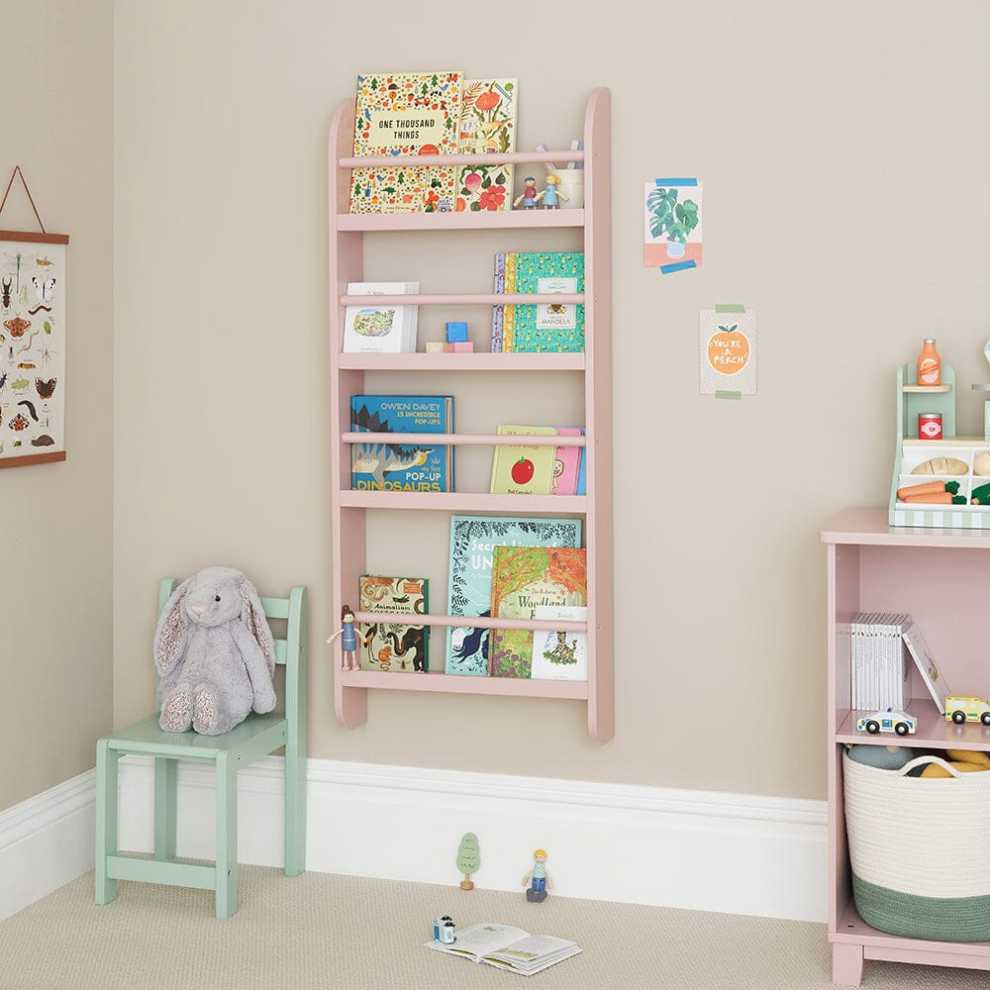 Greenaway Narrow Bookcase, Chalk Pink | Great Little Trading Company
